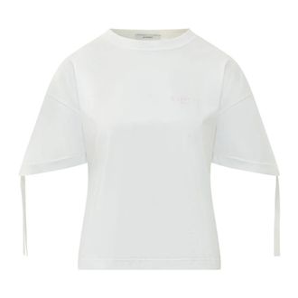 Givenchy T-Shirt aus Baumwolle mit Schleifen - - Tops - Damen - Wei&szlig; - S