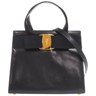 Ferragamo Sac &agrave; main doccasion- Sac bandouli&egrave;re - Femme - Pre-owned - Bleu - Taille: ONE Size