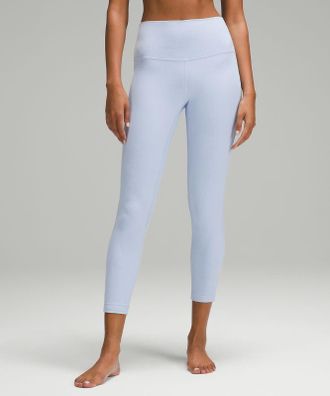 lululemon Align Hose mit hohem Bund f&uuml;r Frauen - 63,5 cm - Gr&ouml;&szlig;e 14 in Blue Linen