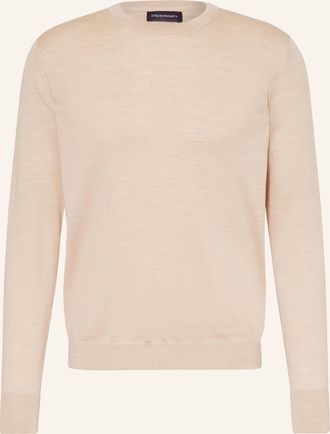 Strokesman's Strokesmans Pullover Aus Merinowolle beige
