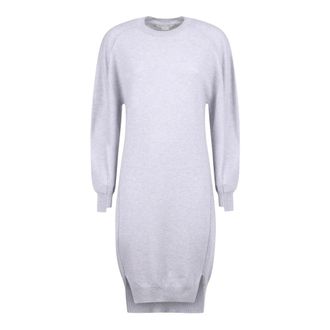 Stella McCartney Graues Kleid mit Rundhalsausschnitt und Langen &Auml;rmeln - - Dresses - Damen - Grau - M