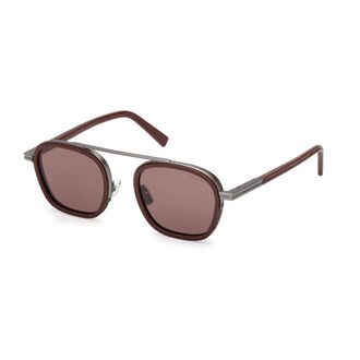 Ermenegildo Zegna Homme, Accessoires, Brun, Taille: 51 MM Lunettes de soleil carr&eacute;es