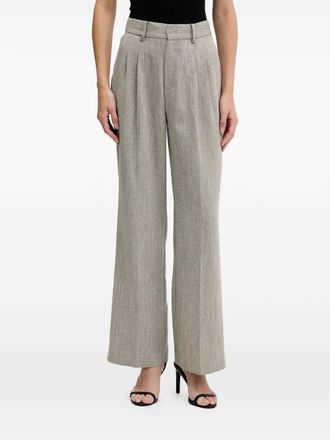 Pedro del Hierro Hose mit Bundfalten - Grau