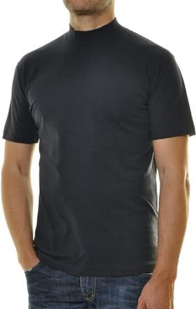 Ragman T-shirt à col montant à manches courtes pour homme, Marine-070, XXL