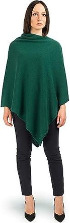 DALLE PIANE CASHMERE Poncho 100% cachemire - Femme, Couleur: Vert, Taille unique