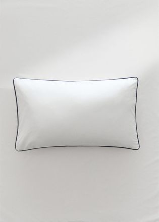 Mango Taie doreiller berceau percale de coton r&eacute;versible liser&eacute; en contraste 30 x 50 cm bleu ciel - Home - 30x50cm - MANGO HOME