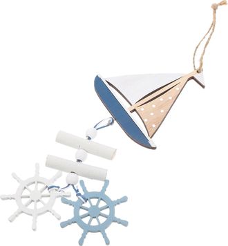 Artibetter Nautische Holz h&auml;ngedeko Ruderform Maritimes Wandornament Rustikal Stabil f&uuml;r Wohn Au&szlig;enbereich Kreative Maritime Deko im Strand Meer Stil Handgeferti