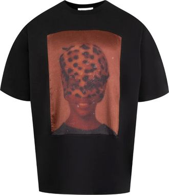 Wales Bonner t-shirt à imprimé graphique - Noir