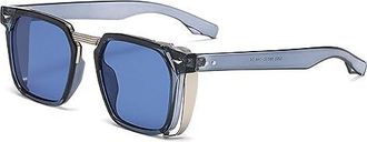 Generic Lunettes de soleil vintage steampunk pour homme punk lunettes de soleil pour femme bloquant la lumière bleue, G05, Taille unique