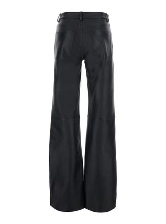 Mauro Grifoni Leather Trousers - Black