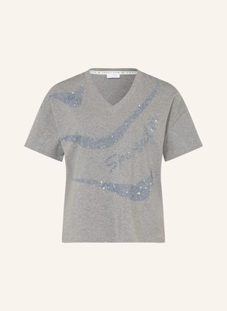 Sportalm T-Shirt Mit Pailletten grau