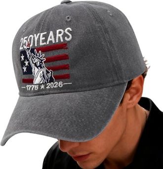 Generic Chapeaux pour homme, 250 ans - Chapeaux de baseball pour homme et femme | pour le golf, lété, la plage, la chasse, la pêche, le ski, le cyclisme, la r