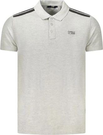Cavalli Short Sleeve Polo - - Tops - Herren - Grau - XL