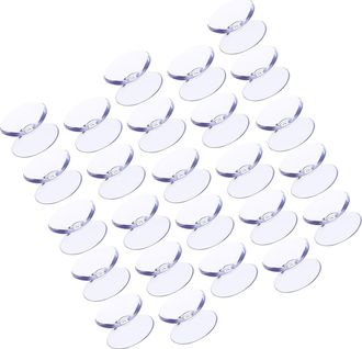 OSALADI 100st&uuml;cke Glastischschutzpuffer Transparente Glasplattenpuffer Doppelseitige Saugn&auml;pfe F&uuml;r Glastische Kleine Saugn&auml;pfe rutschfeste M&ouml;belabstandshalter