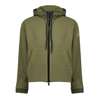 Moncler Homme, Vestes, Vert, Taille: M Cardigan Zipp&eacute; Polartec