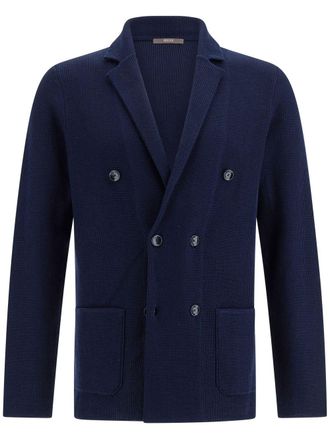 Boggi Milano blazer en maille - Bleu