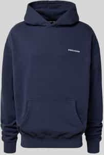 Pegador Oversized Hoodie mit Logo-Stitching und Känguru-Tasche