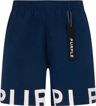 Purple Homme, Shorts, Bleu, Taille: S Wordmark Cut All Around Short