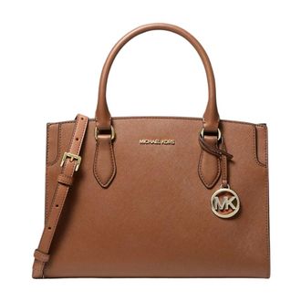 Michael Kors Femme, Sacs, Brun, Taille: ONE Size Becca Medium Saffiano Satchel