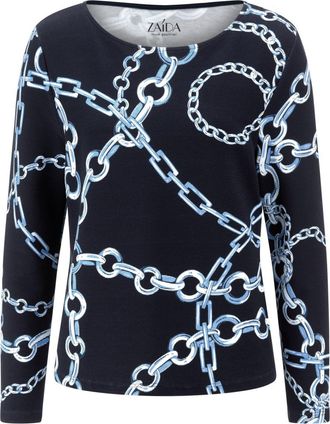 Efixelle Shirt U-Boot-Ausschnitt Efixelle blau