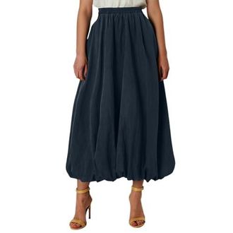 Generic Jupe Longue Bleu Roi Midi Trapèze Fluide Élastique Intégré Ronde Culottes Sequins Élégantes Ceremonie Soleil Minijupe Patchwork des Godets Princesse P