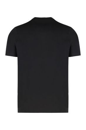 Paul & Shark Mens Black Cotton T-Shirt With Logo T-Shirts And Polos