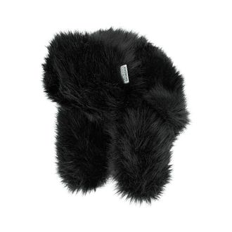 Ruslan Baginskiy Fliegerkappe aus Kunstfell - - Accessories - Damen - Schwarzk - S/M