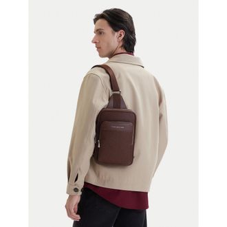 Tommy Hilfiger Umh&auml;ngetasche Tommy Hilfiger Th Flag Monogram Sling Pack AM0AM14140 Braun