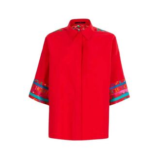 Carolina Herrera Oversized Bluse - - Blouses & Shirts - Damen - Rot - S