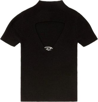 Diesel Femme, Pulls, Noir, Taille: 40 FR M-Olive Mock-Neck Top