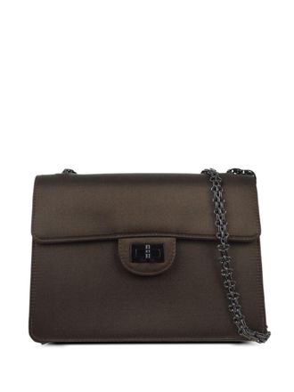 Chanel sac porté épaule Mademoiselle (1998) - Marron