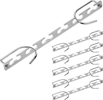 Head & Shoulders Mehrfach Kleiderb&uuml;gel Platzsparend - 6 in 1 Kleider B&uuml;gel aus Metall - Platzsparende Hosenb&uuml;gel - Kleiderschrank Organizer h&auml;ngend Verbindungshaken - 