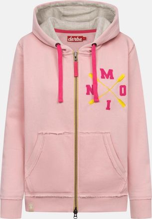 Derbe Derbe Sweatjacke Moin X Damen Rosa Zip Hoodie GOTS