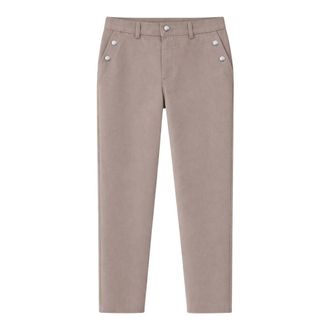 2-Biz Slim-fit Hose - - Trousers - Damen - Braun - 3XL