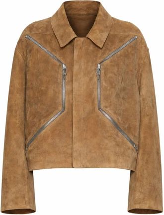 Rick Owens Femme, Vestes, Brun, Taille: 36 FR Heizer Mac JKT