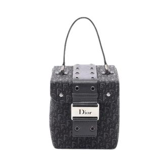 Dior Pre-owned Street Chic Trotter Canvas Leder Handtasche - - Pre-owned - Damen - Schwarzk - ONE SIZE
