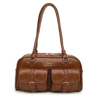 Generic Sacs &agrave; main r&eacute;tro pour femme avec poign&eacute;e sur le dessus avec plusieurs poches, sac &agrave; main en cuir synth&eacute;tique pour le shopping, le pique-nique, le tra