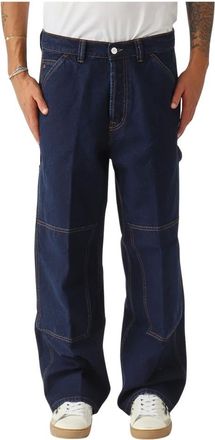 Nine In The Morning Homme, Pantalons, Bleu, Taille: W32 Wide Pantalons