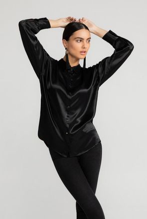 Lovjoi Damen vegan Bluse Alaiya Black