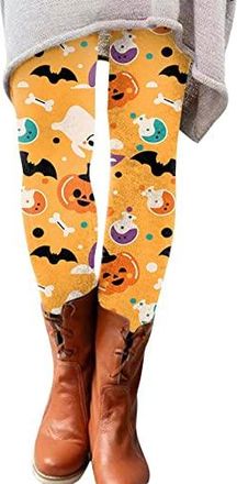 Generic Legging imprim&eacute; dHalloween pour femme, collant graphique effrayant taille haute, pantalon dentra&icirc;nement extensible, pantalon de yoga doux, v&ecirc;tement de