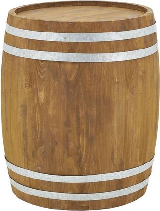 Aubry Gaspard Tonneau en bois vieilli