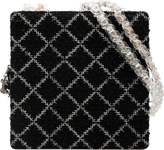 Chanel Pre-owned Sac bandouli&egrave;re structur&eacute; - Femme - Pre-owned - Noir - Taille: ONE Size