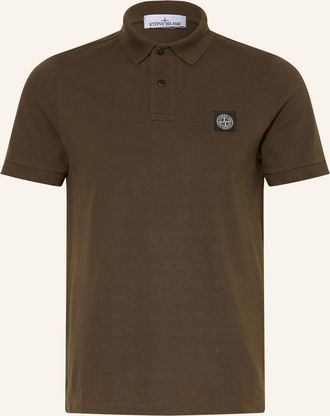 Stone Island Piqu&eacute;-Poloshirt Slim Fit braun