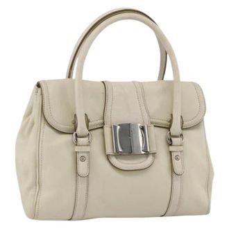 Ferragamo Pre-owned Hand Bag - - Pre-owned - Damen - Wei&szlig; - ONE SIZE