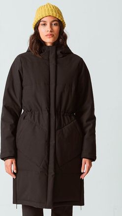 SKFK Damen vegan Steppmantel Alaitz Schwarz