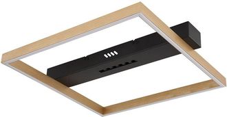 Globo Lighting Plafonnier salon plafonnier led Or Noir Memory l 43 cm