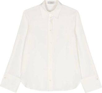 Alberto Biani Femme, Blouses et Chemises, Blanc, Taille: 40 FR Chemise Boutonn&eacute;e &agrave; Manches Longues