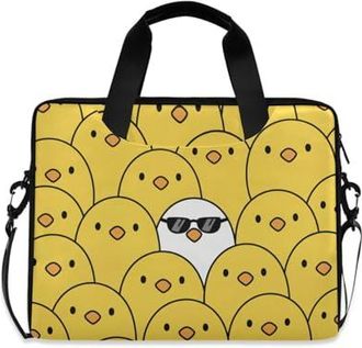 Alaza Sac pour ordinateur portable de 40,6 &agrave; 15,6 pouces, sac &agrave; bandouli&egrave;re mignon pour ordinateur portable de 40,6 &agrave; 15,6 cm, sac fourre-tout pour femme, h