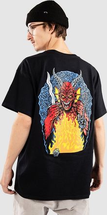 Santa Cruz X Stranger Things Hellfire Pit T-Shirt black