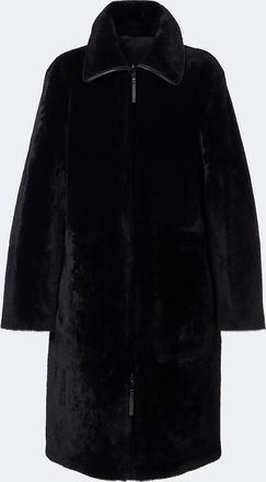 Joseph Manteau Caspian r&eacute;versible en cuir et shearling